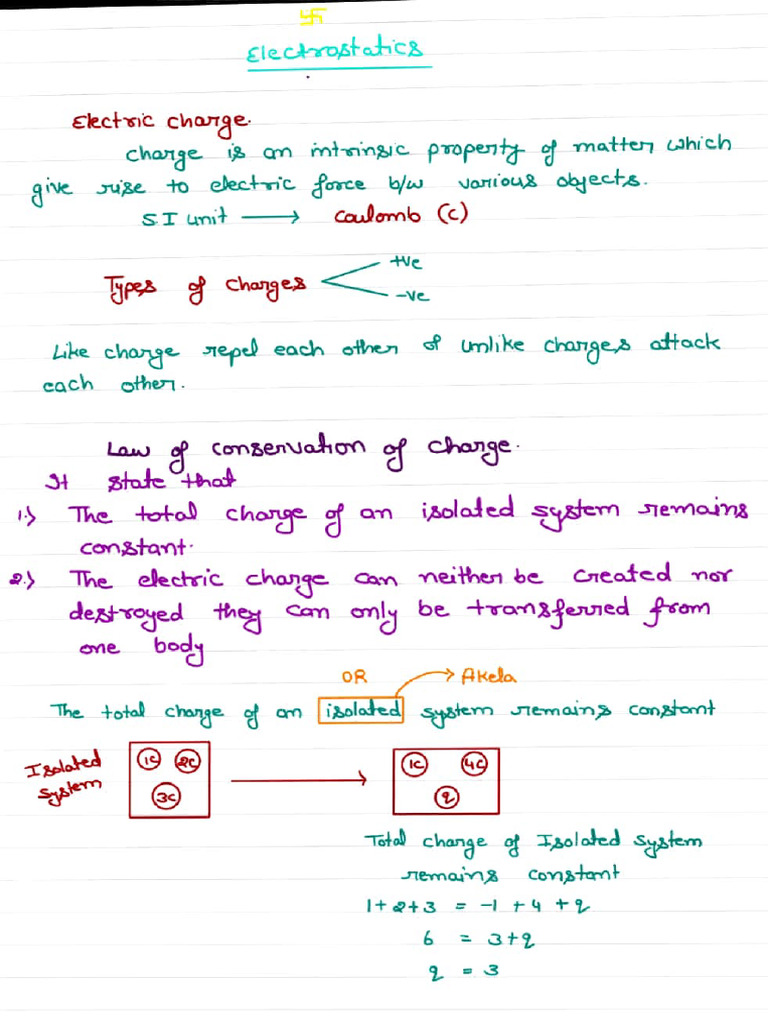 Electrostatic Notes | PDF