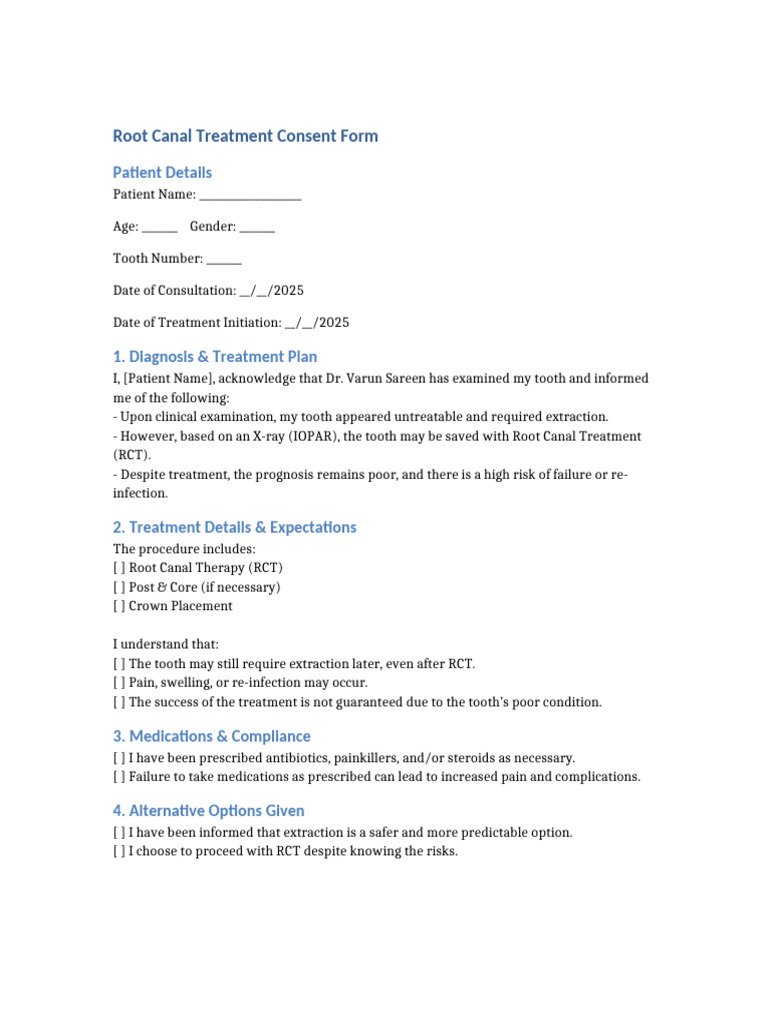 RCT Consent Form | PDF