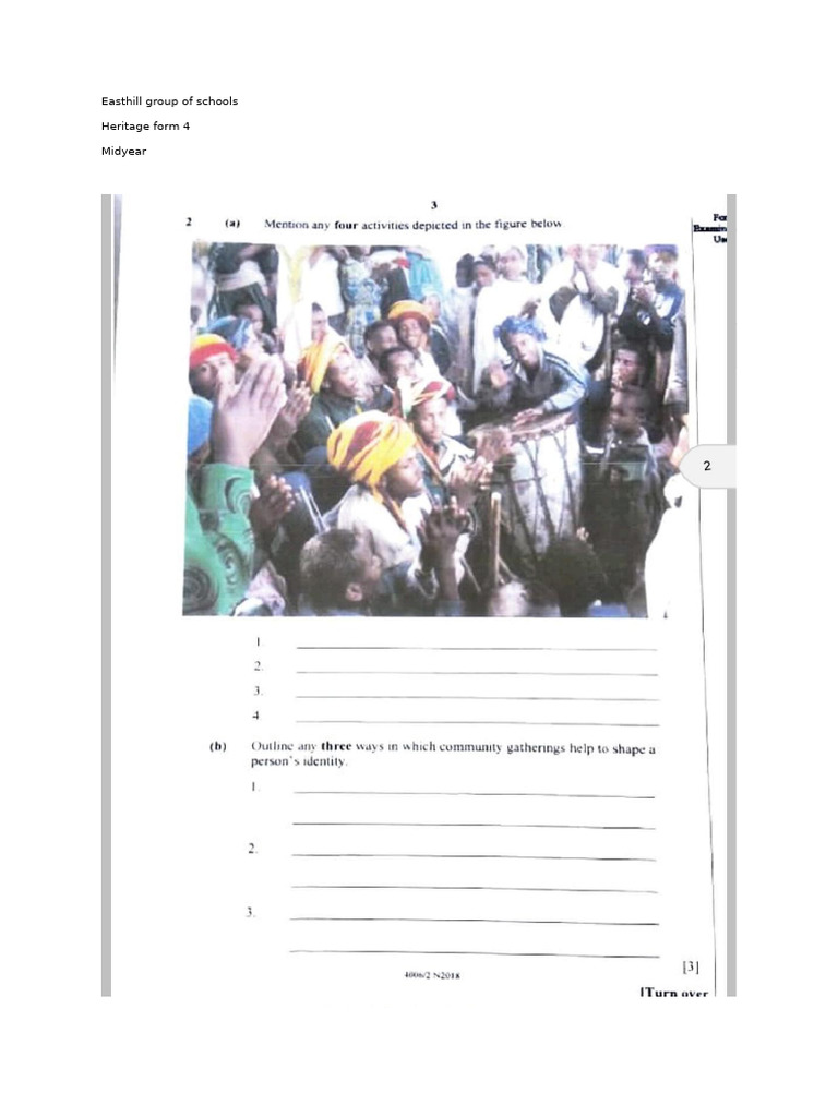 Heritage Form 3 Midyear | PDF