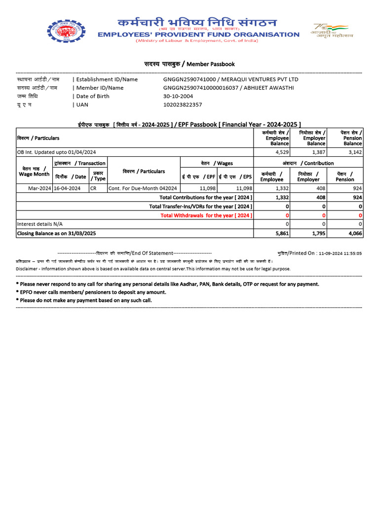 GNGGN25907410000016037 2024 PDF | PDF | Employee Relations | Payments