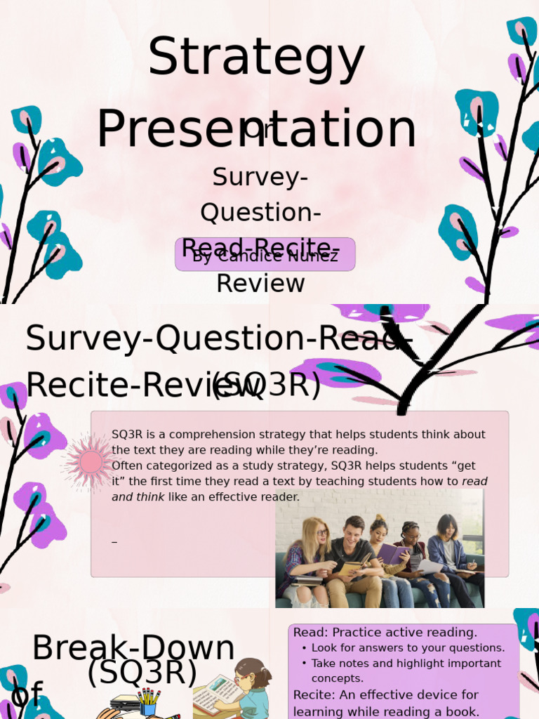SQ3R Strategy for Effective Reading | PDF | Reading Comprehension ...