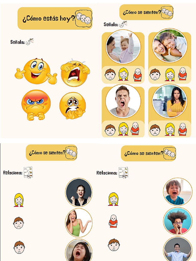 Tea Emociones Ejemplos Cartillas | PDF