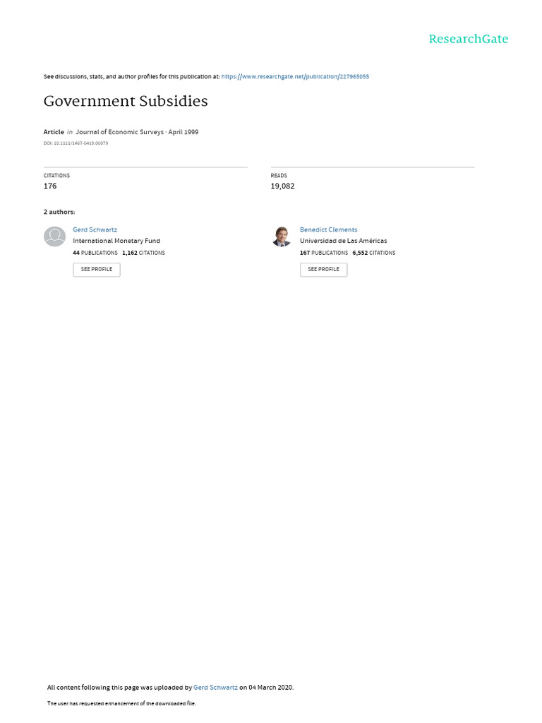 Government Subsidies | PDF | Subsidy | Taxes