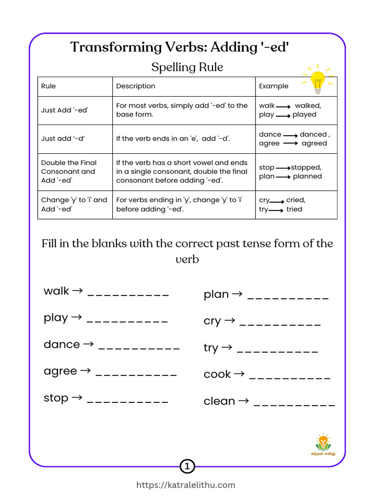 Past Simple Tense Practice Worksheet | PDF | Verb | Linguistics