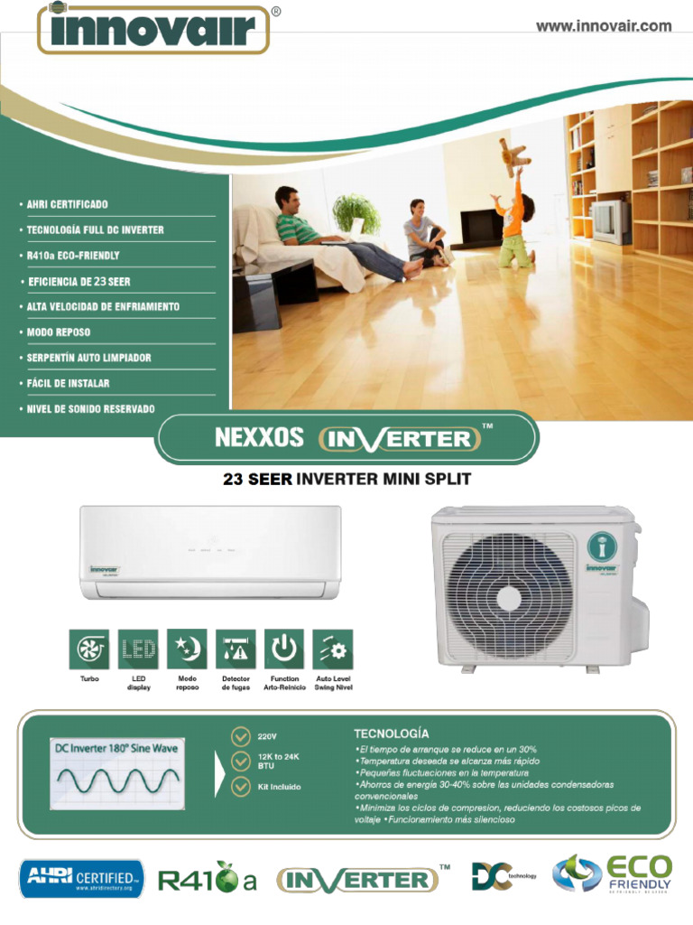 Innovair Nexxos 2 Inverter Brochure Spanish1 | PDF