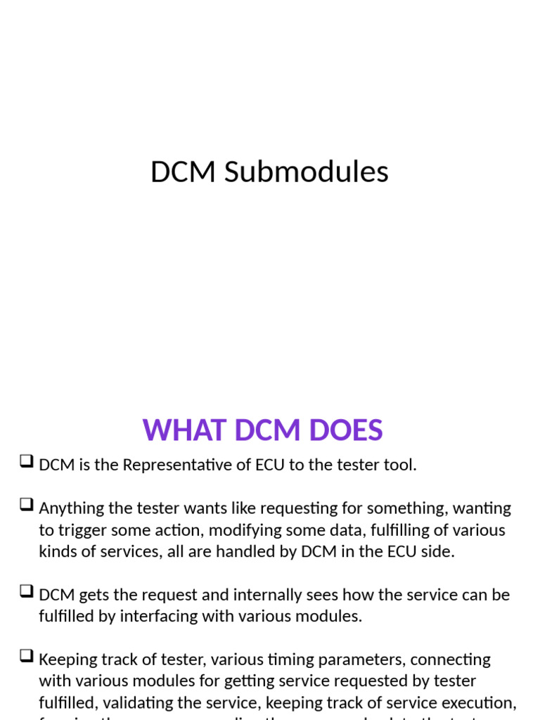 DCM Submodules | PDF