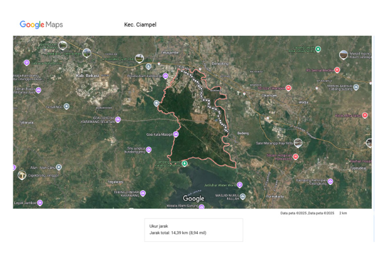 Kec. Ciampel - Google Maps | PDF