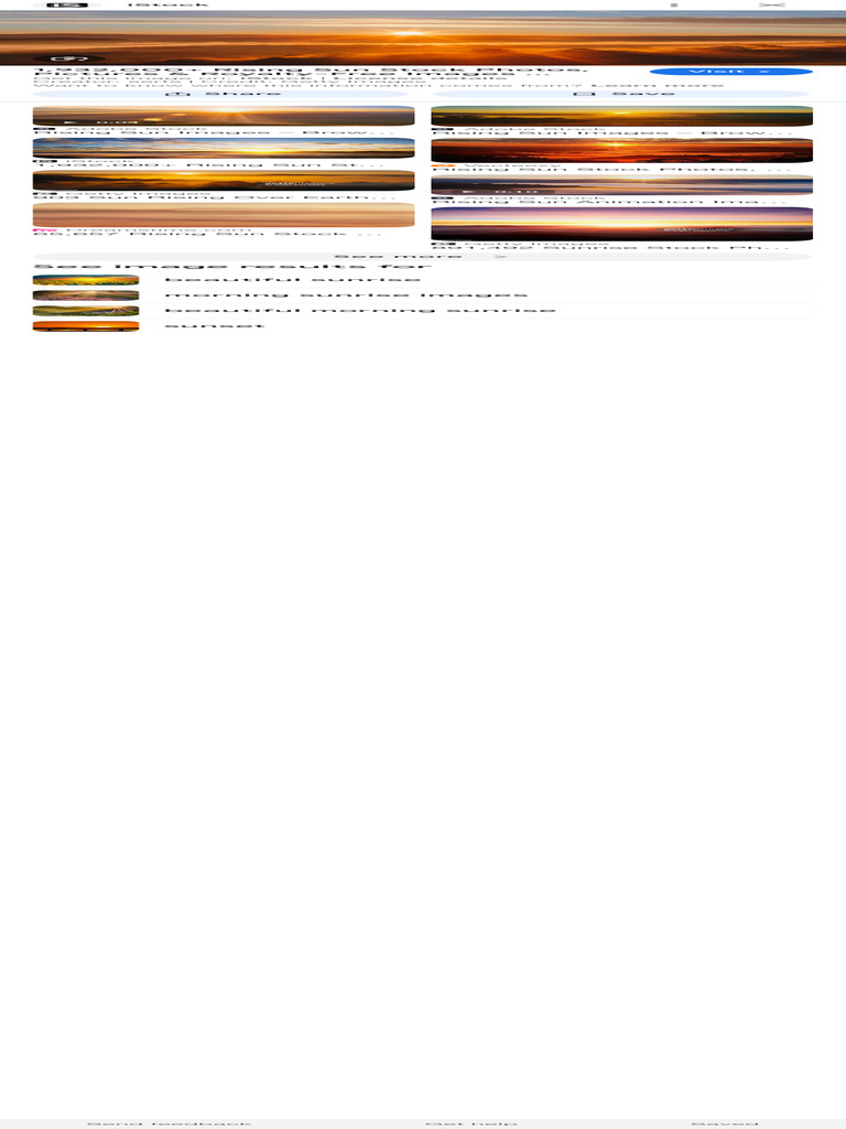 Rising Sun Stock Photos Collection | PDF