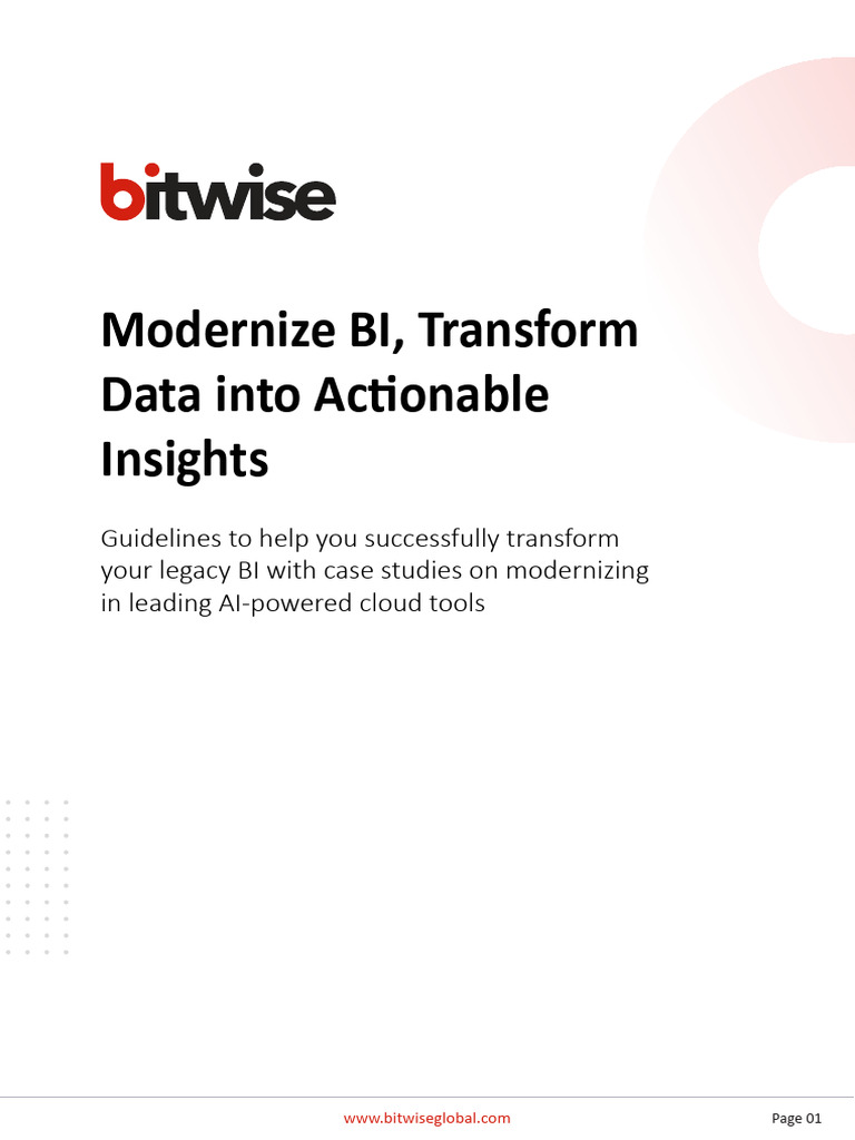 BI Modernization Whitepaper 2025 06 | PDF | Cloud Computing | Business ...
