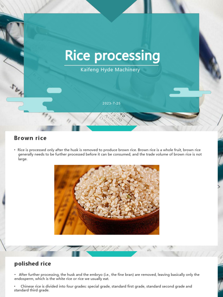 Introduction of Rice Processing Line | PDF | Rice | Mill (Grinding)