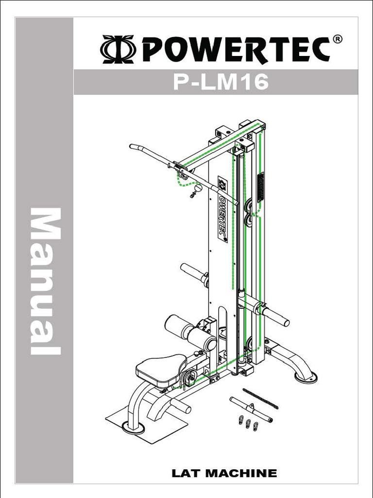 P LM16 Powertec Lat Machine Assembly Manual | PDF | Shoe