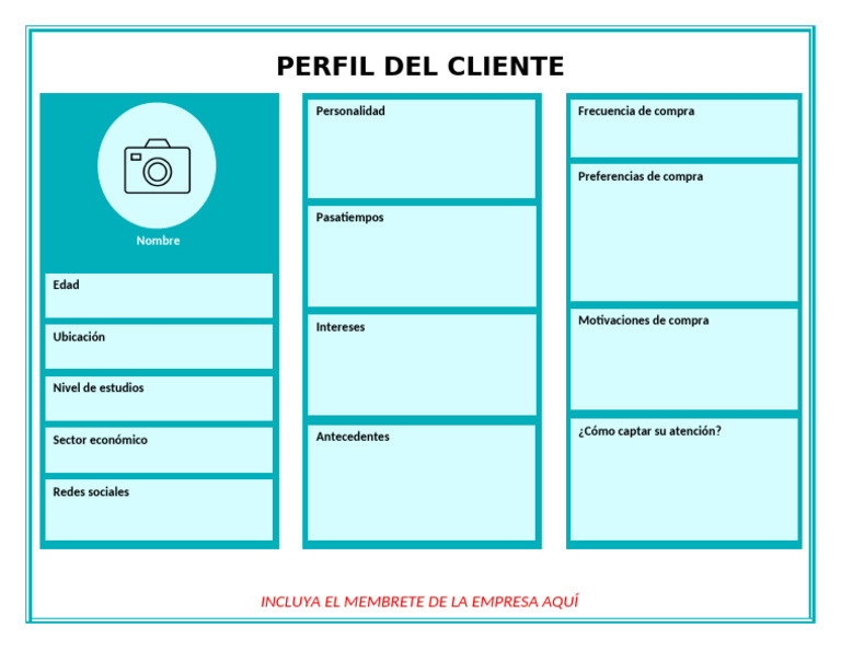 Plantilla de Perfil del Cliente | PDF