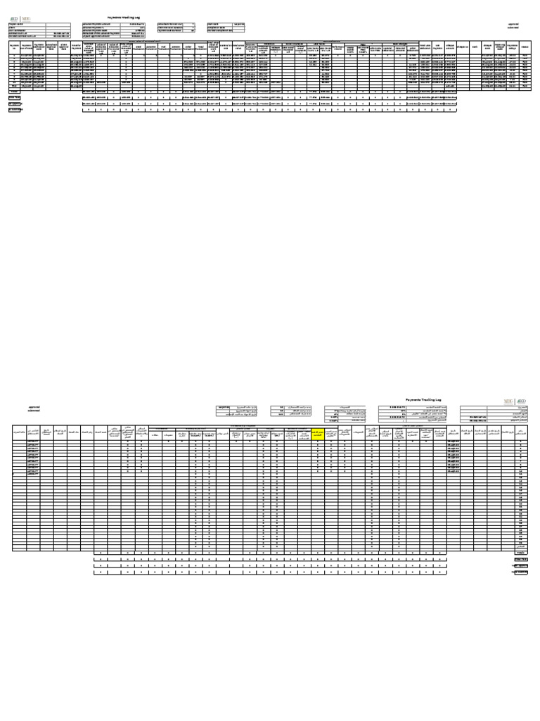 Project Payment Tracking Log | PDF