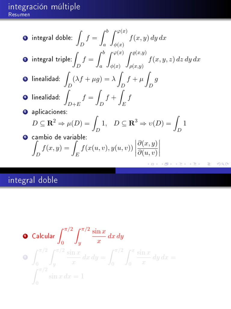 Integración Múltiple: Ejercicios y Aplicaciones | PDF | Esfera | Cálculo