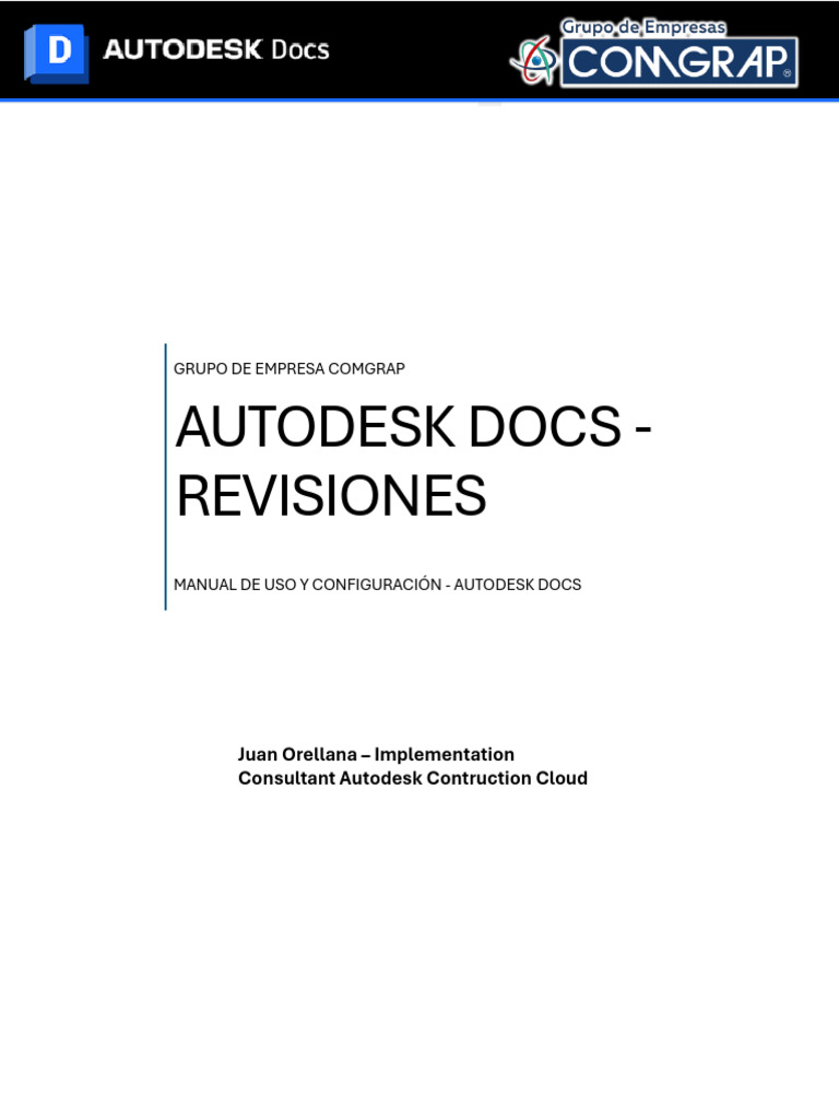 Manual de Uso: Revisiones en Autodesk Docs | PDF | Archivo de ...
