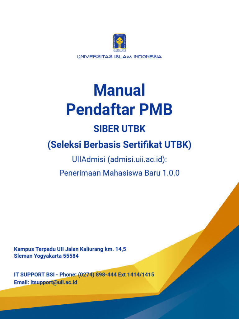 Panduan Pendaftaran PMB UII | PDF