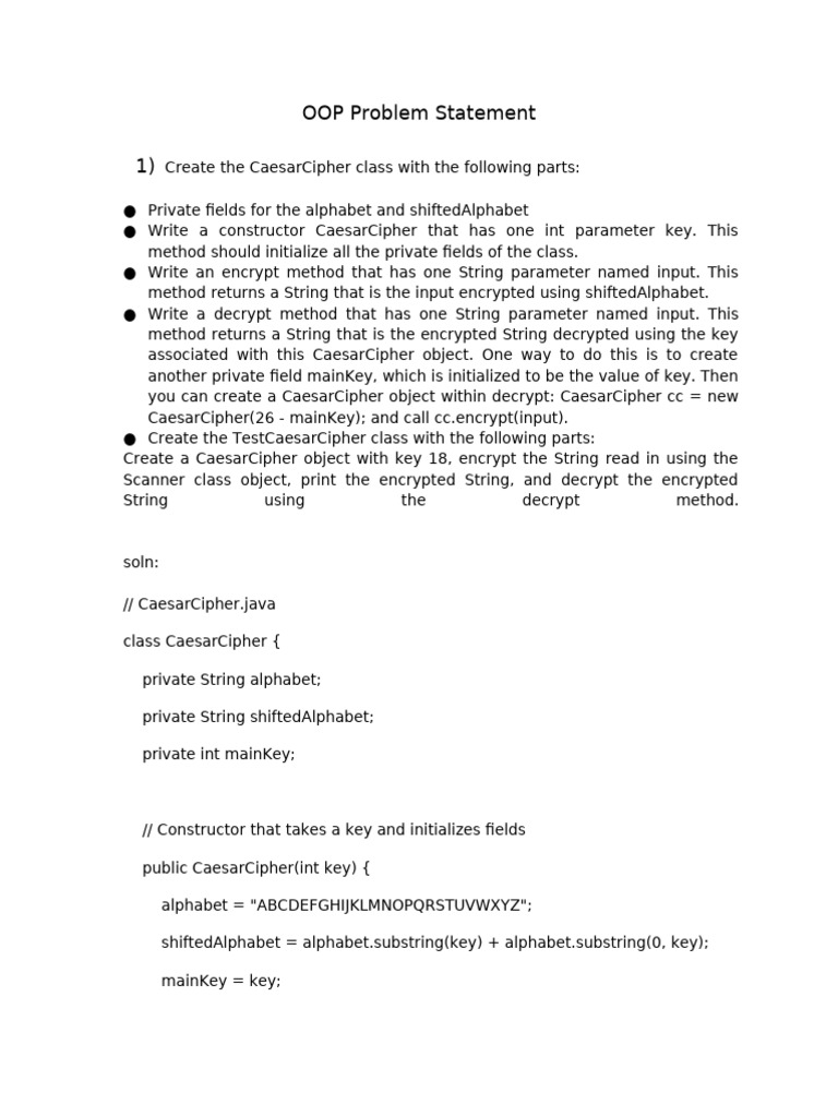 OOP Problem Statement 2024-25 Sem 2 | PDF | Constructor (Object Oriented Programming) | Programming