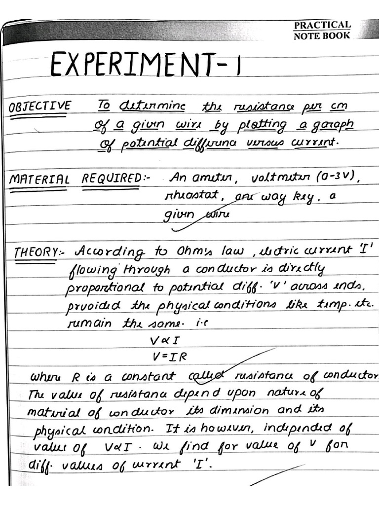 Physics Practicals | PDF