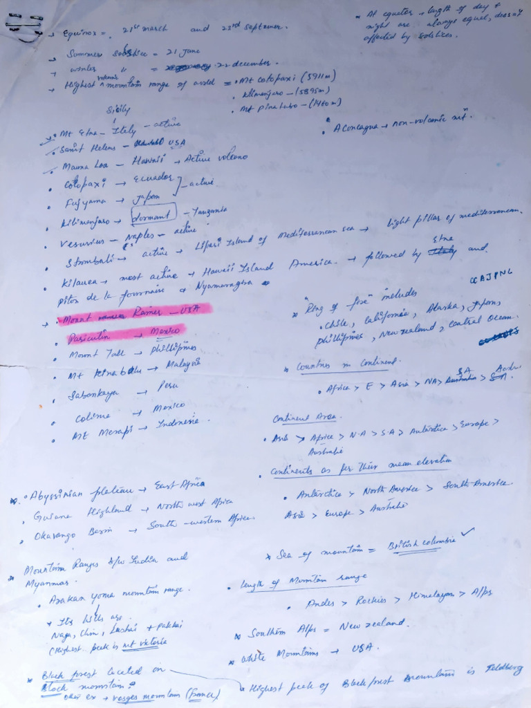 Geography 1 Written Notes | PDF