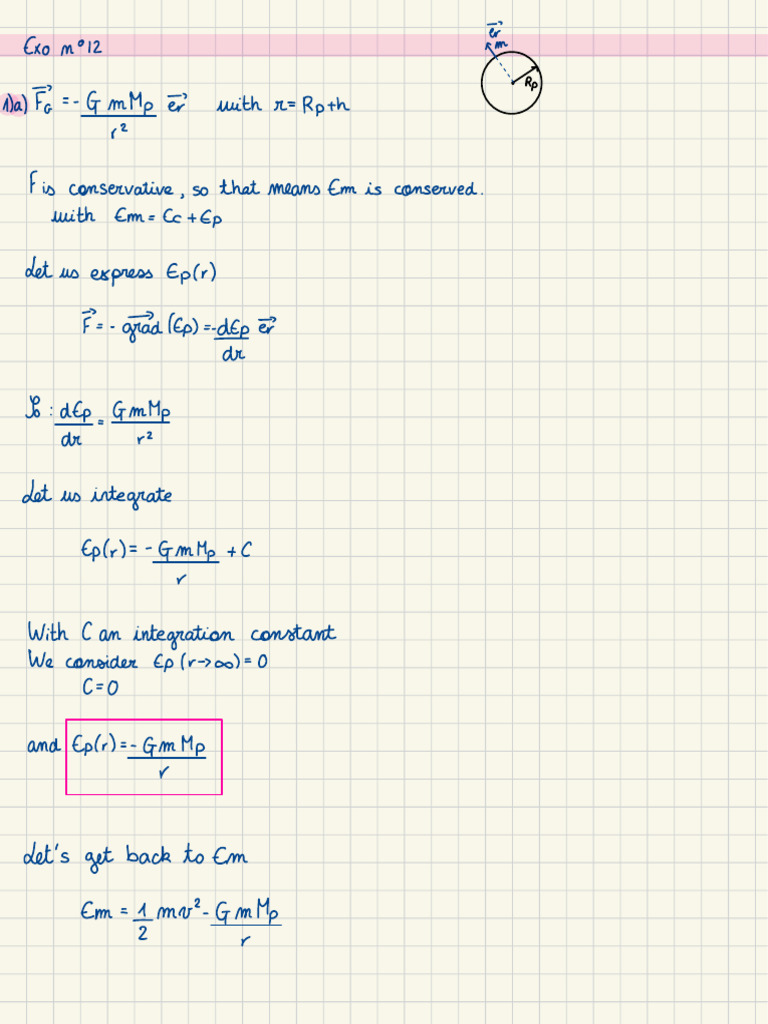 Gravitational Potential Energy Calculations | PDF | Astronomy ...