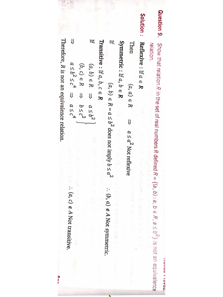 Solution of Relation and Functions | PDF