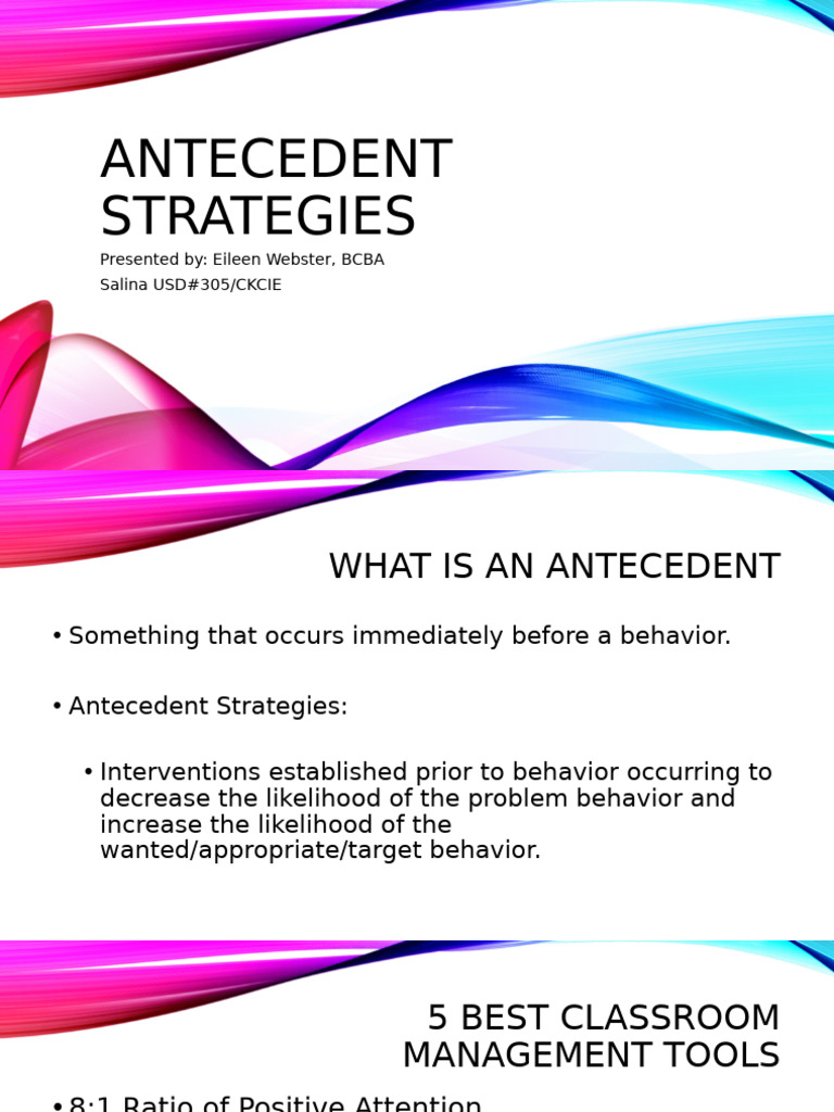 Effective Antecedent Strategies for Behavior | PDF | Reinforcement ...