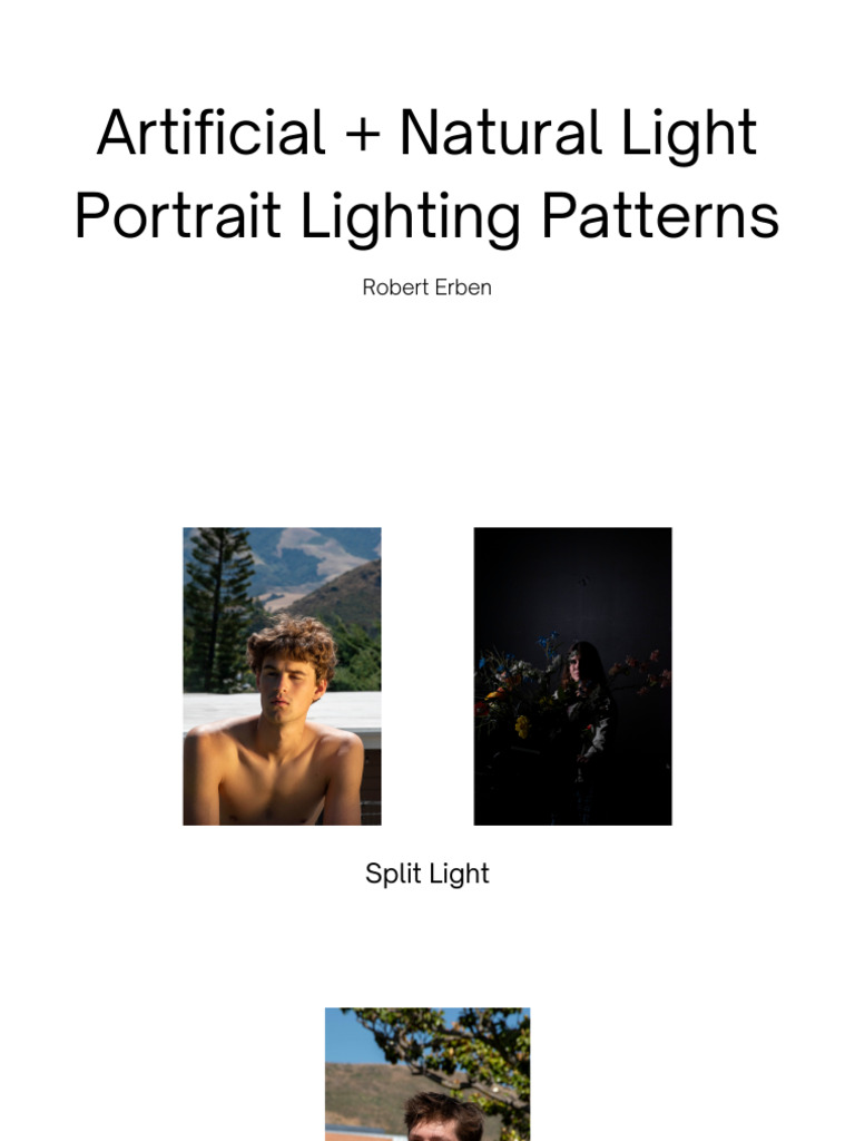 Portrait Lighting Patterns | PDF