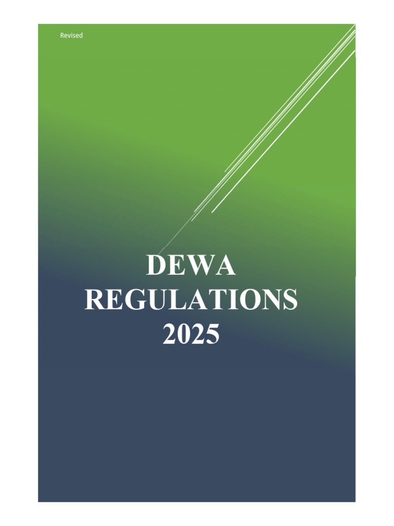 Dewa Latest Regulations 2025 | PDF | Photovoltaics | Fuse (Electrical)