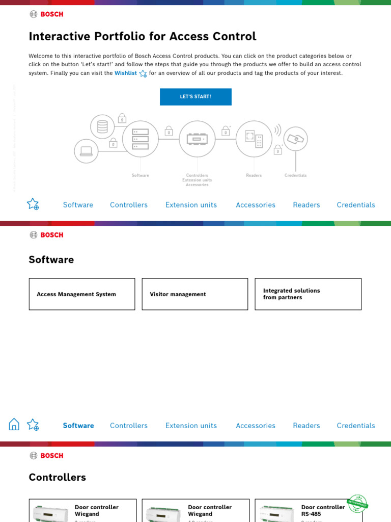 Bosch Access Control System Overview | PDF | Power Supply | Electrical ...