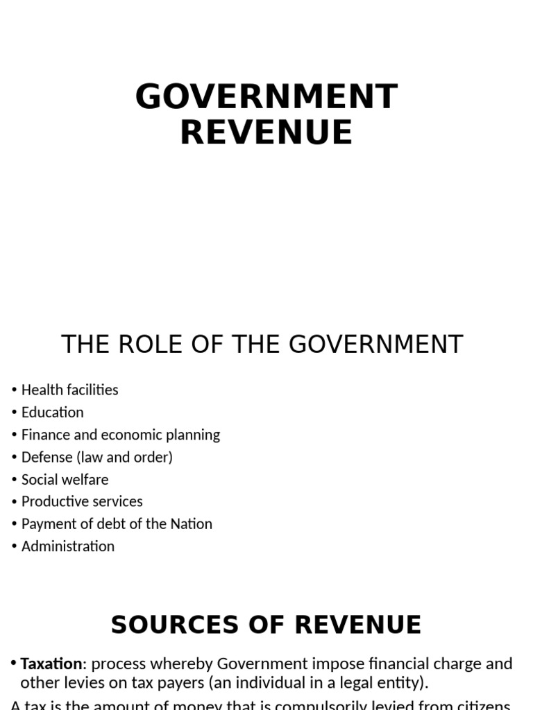 Government Revenue 5 | PDF | Taxes | Value Added Tax