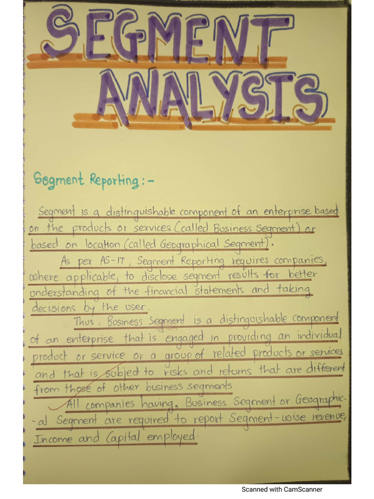 Segment Analysis | PDF