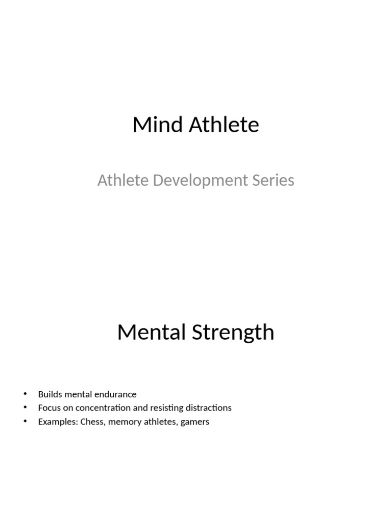 Mind Athlete | PDF