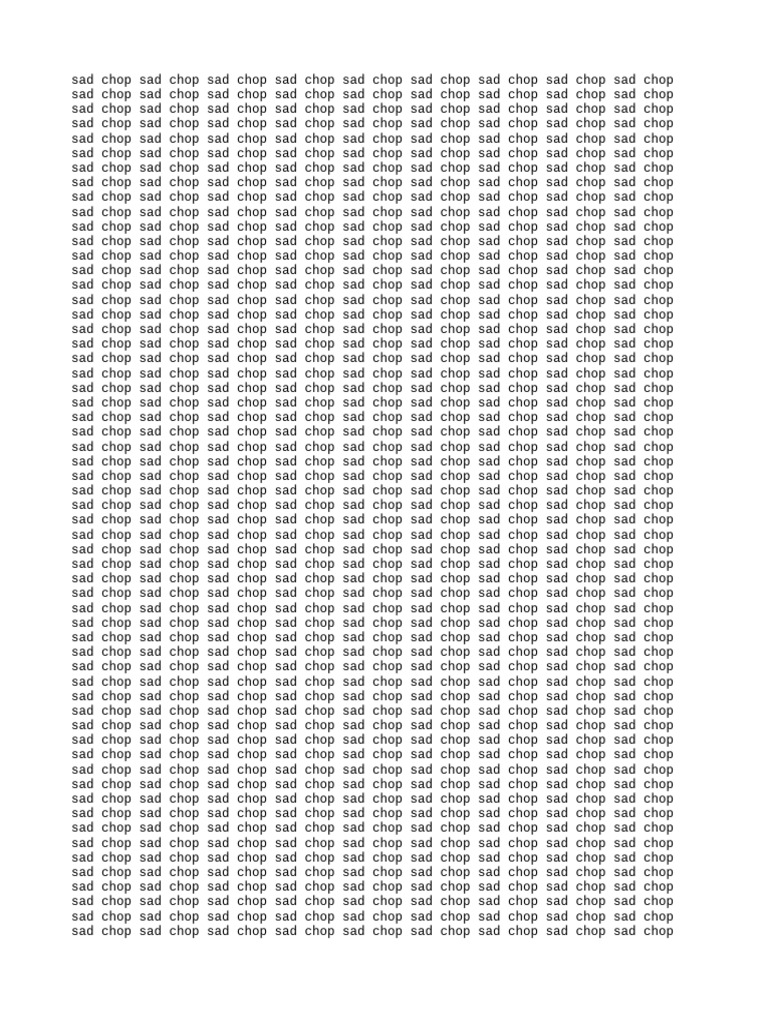 Sad | PDF