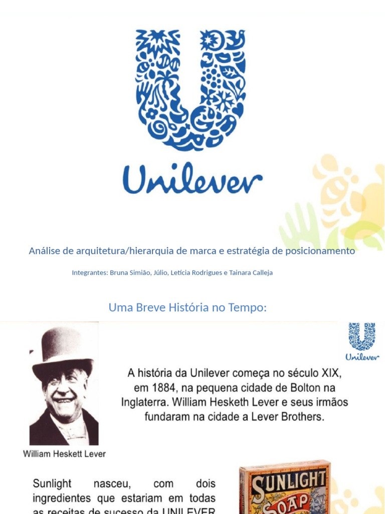 Análise da Arquitetura da Marca Unilever | PDF | Marca | Unilever