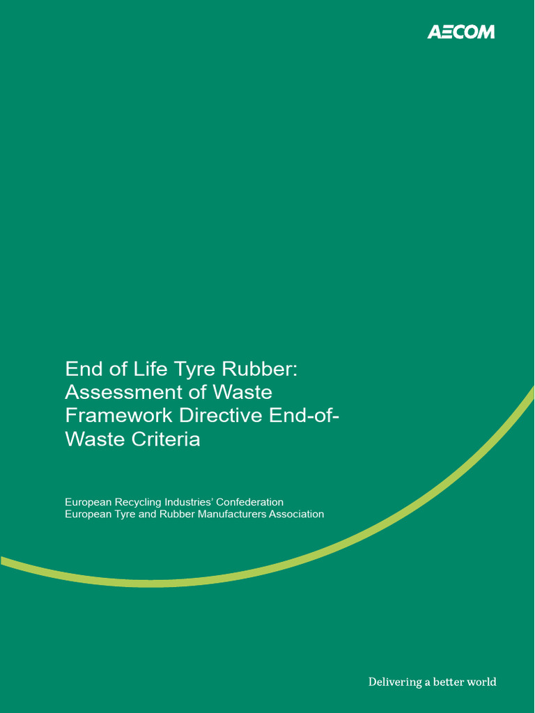End-of-Waste Criteria for ELT Rubber | PDF | Tire | Waste