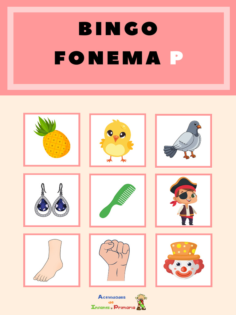 Bingo Fonema P | PDF