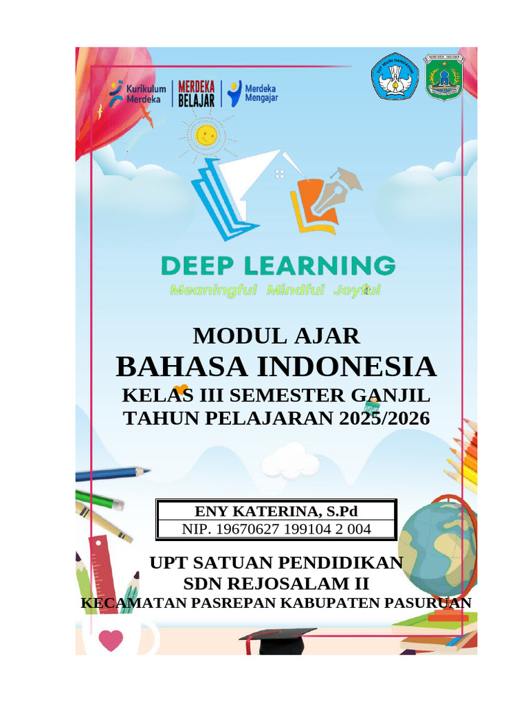 Cover Modul Ajar Kelas 3 | PDF