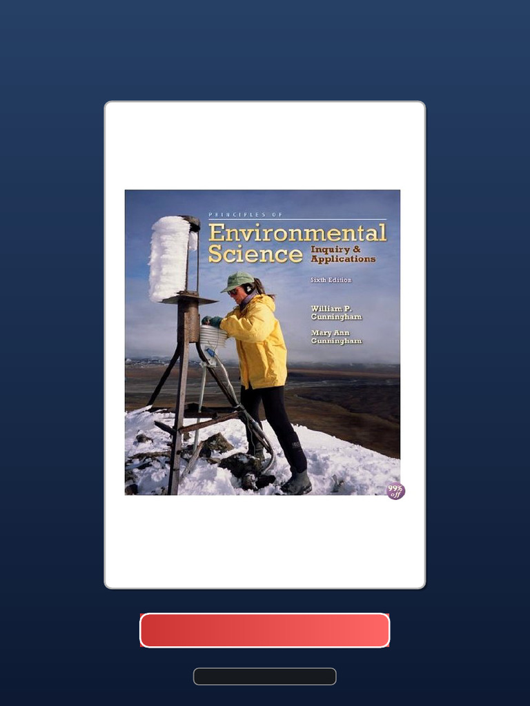 Principles of Environmental Science 6th Edition by Cunningham Ebook and ...