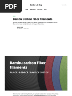 Bambu PA6-CF Filament Data Sheet | PDF | Fibers | Polymers