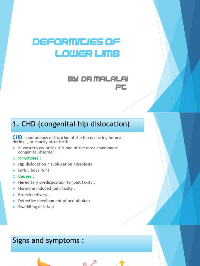 Deformities of Lower Limb | PDF | Hip | Knee