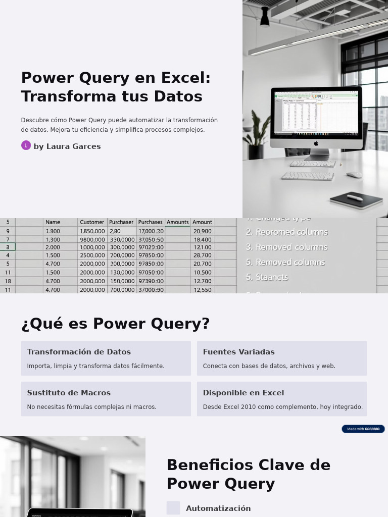 Unidad 2 Power Query en Excel | PDF | Microsoft Excel | Bases de datos
