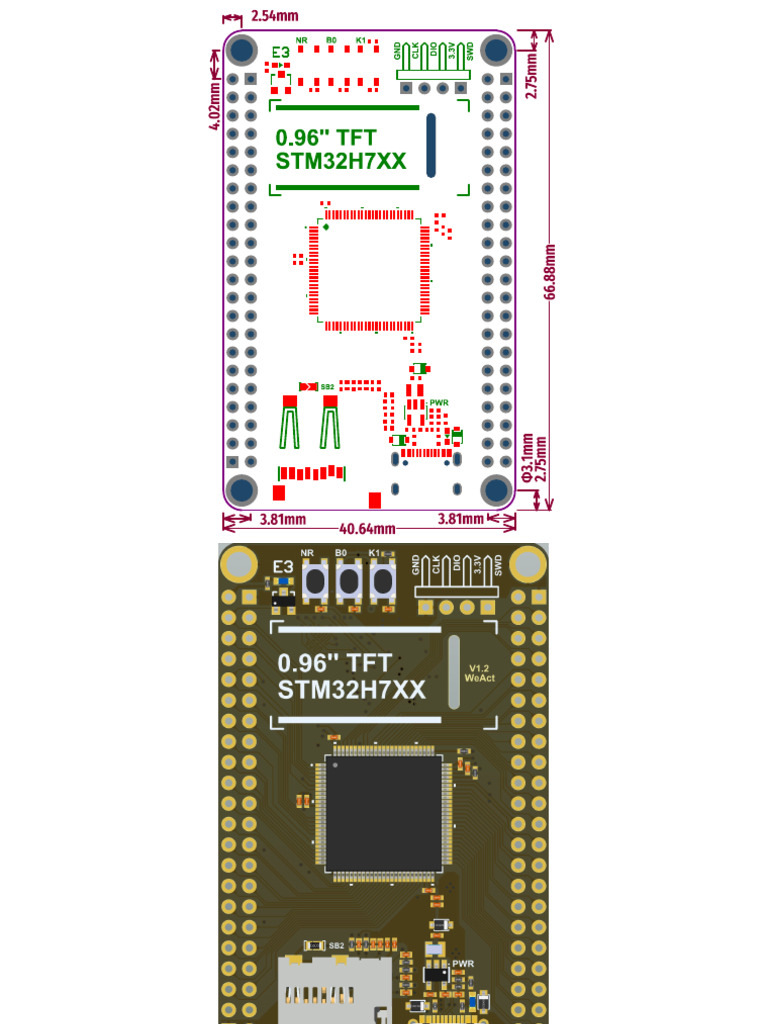 STM32H7xx - BoardShape Board Shape 外形 V12 | PDF
