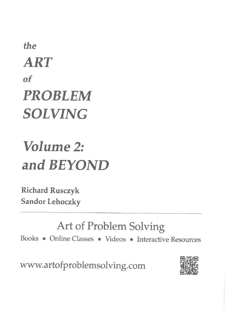 (AoPS Competition Preparation) Richard Rusczyk - Sandor Lehoczky - The ...