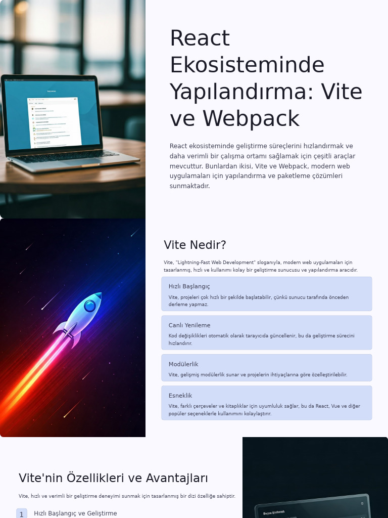 React Ekosisteminde Yapilandirma Vite Ve Webpack | PDF