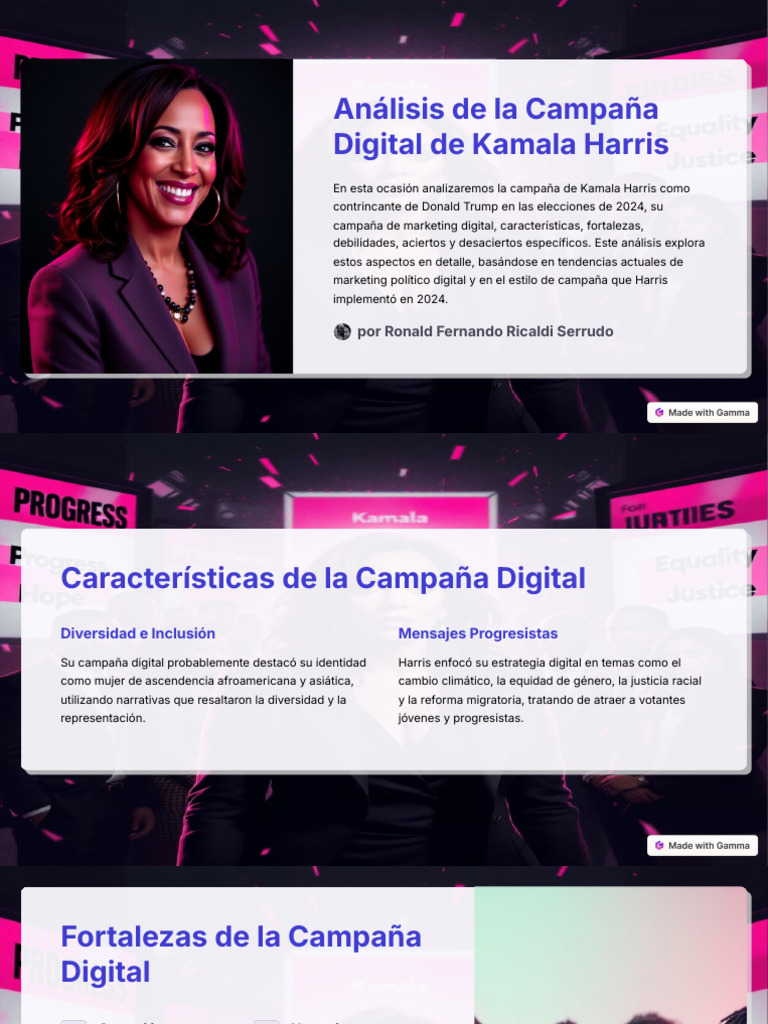 Analisis de La Campana Digital de Kamala Harris | PDF | Donald Trump ...