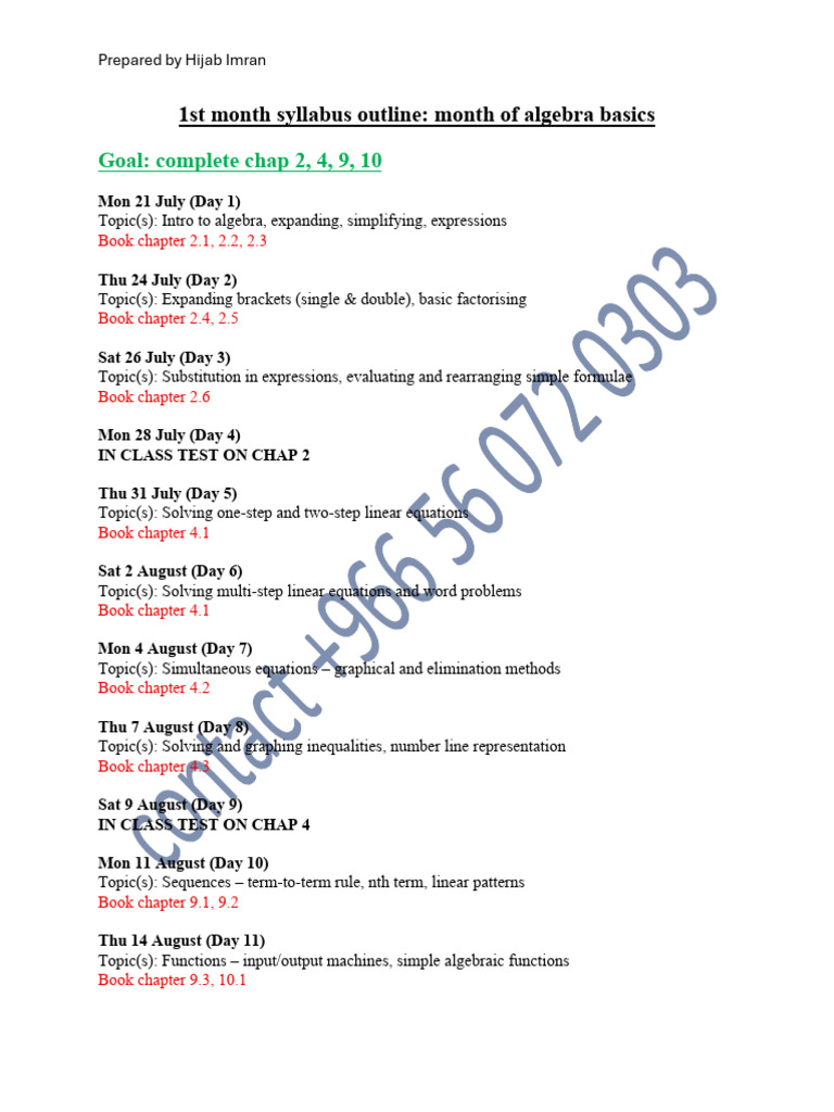 Y8 Batch 2 Lesson Plan | PDF