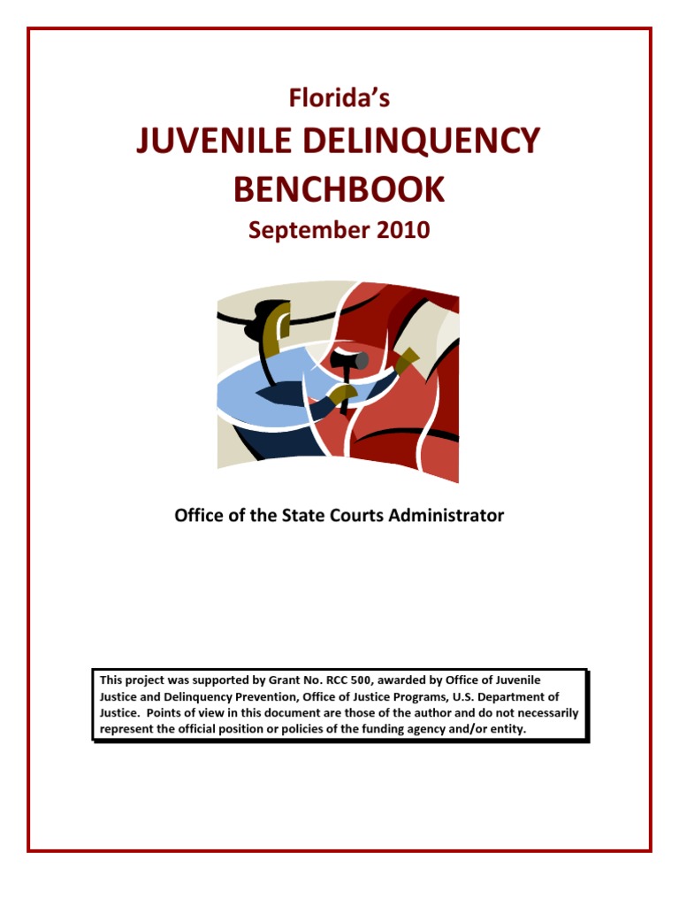 Juvenile Bench Book (Complete) | PDF | Juvenile Delinquency | Sex Offender