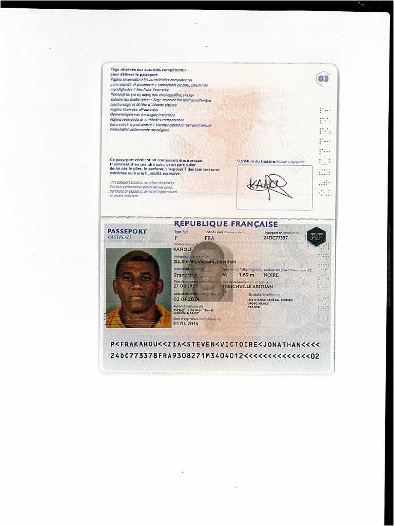 Passeport Steven | PDF