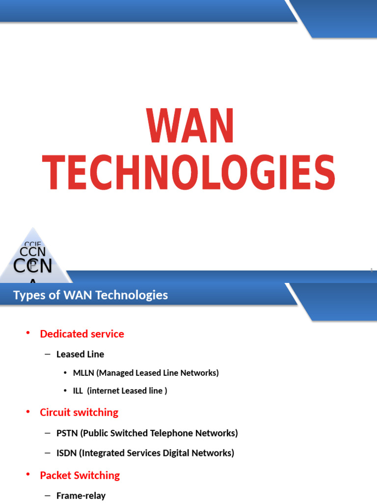WAN Technologies and Routing Overview | PDF | Computer Network | Wide ...