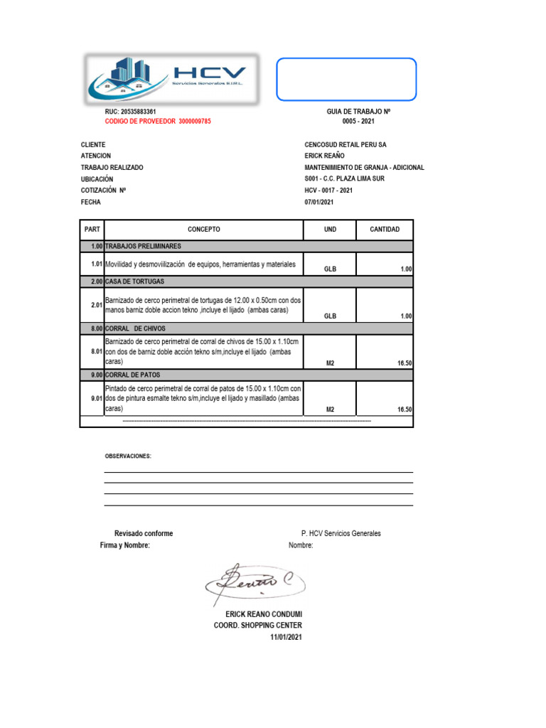 Guia #0005 - 2021 Mantenimiento de Granja - ADICIONAL CC PLS | PDF
